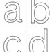 Alphabet Coloring Pages - Lowercase - Etsy