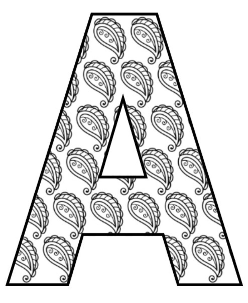 Alphabet Coloring Bundle - Etsy