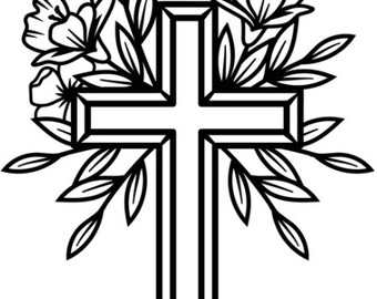 Religious Cross Coloring Pages 30 Different Designs for Kids and Adults ...