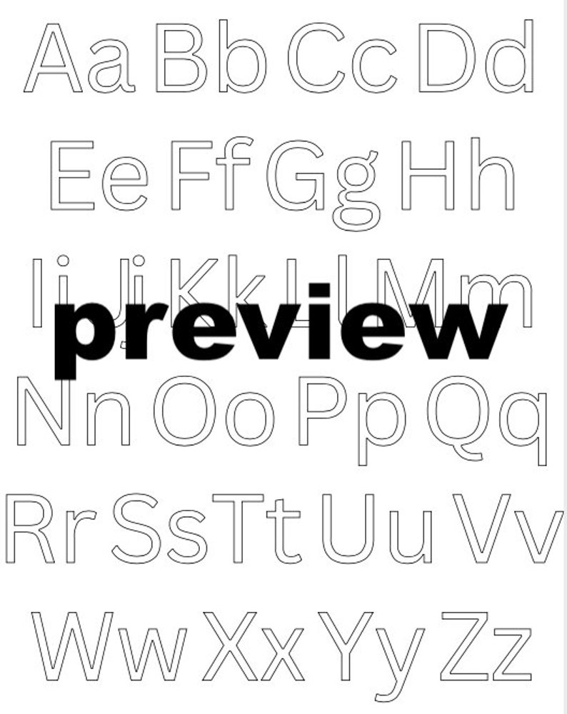 Alphabet Upper and Lowercase Coloring Bundle - Etsy