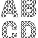 Alphabet Polka Dot Coloring Pages - Etsy