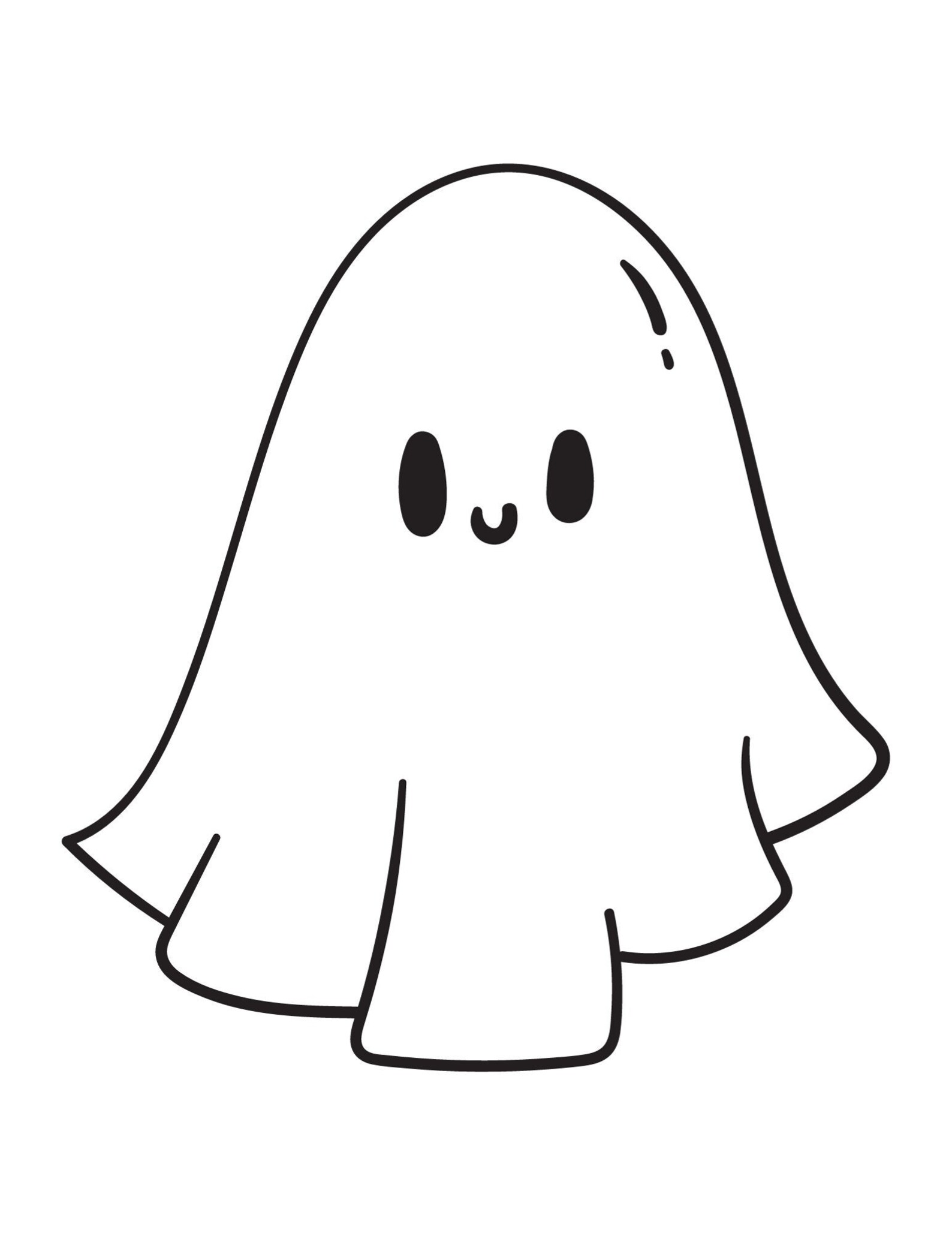 Ghost Coloring Pages - Etsy