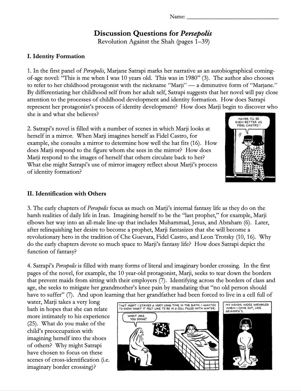 The Complete Persepolis by Marjane Satrapi | Complete Teaching Unit ...