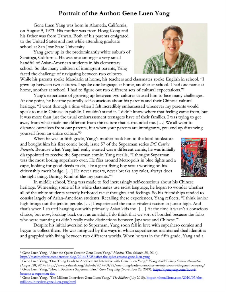 American Born Chinese by Gene Luen Yang | Complete Teaching Unit ...