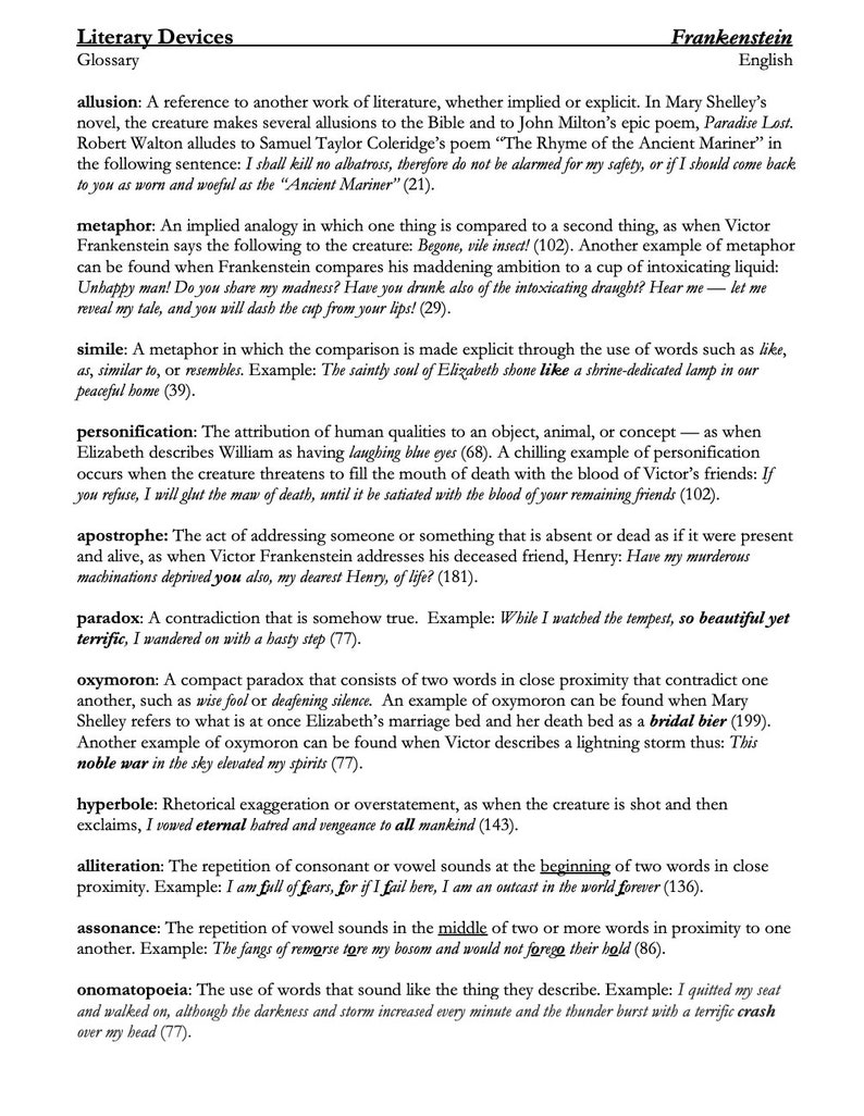 Frankenstein COMPLETE TEACHING UNIT Lesson Plans: Discussion Questions ...