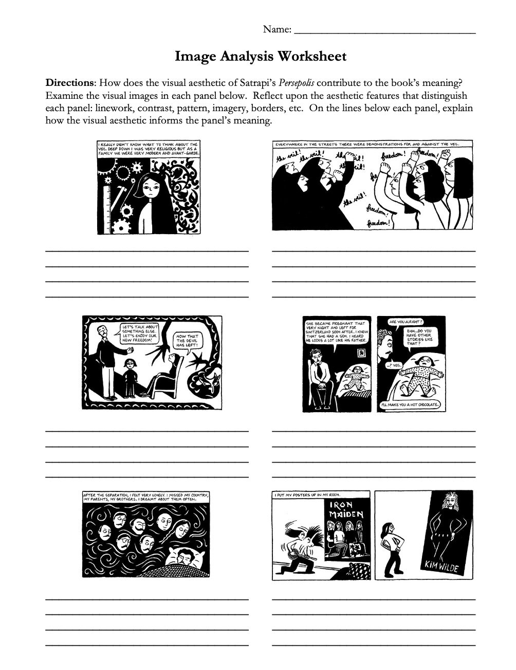 The Complete Persepolis by Marjane Satrapi | Complete Teaching Unit ...
