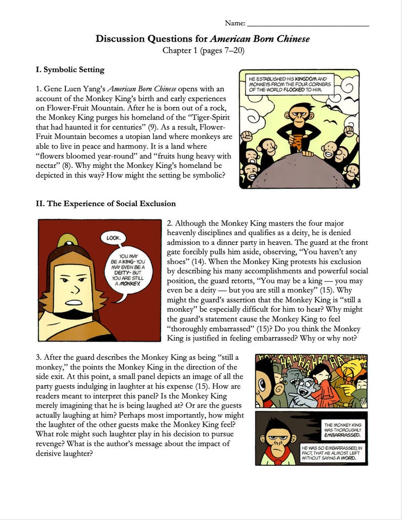 American Born Chinese by Gene Luen Yang | Complete Teaching Unit ...