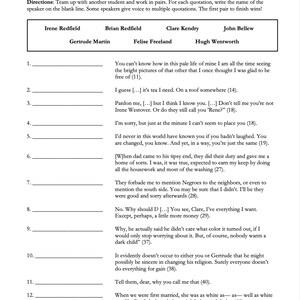 Passing by Nella Larsen | Complete Teaching Unit | Reading Quizzes ...