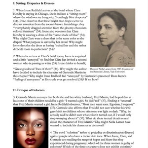 Passing by Nella Larsen | Complete Teaching Unit | Reading Quizzes ...