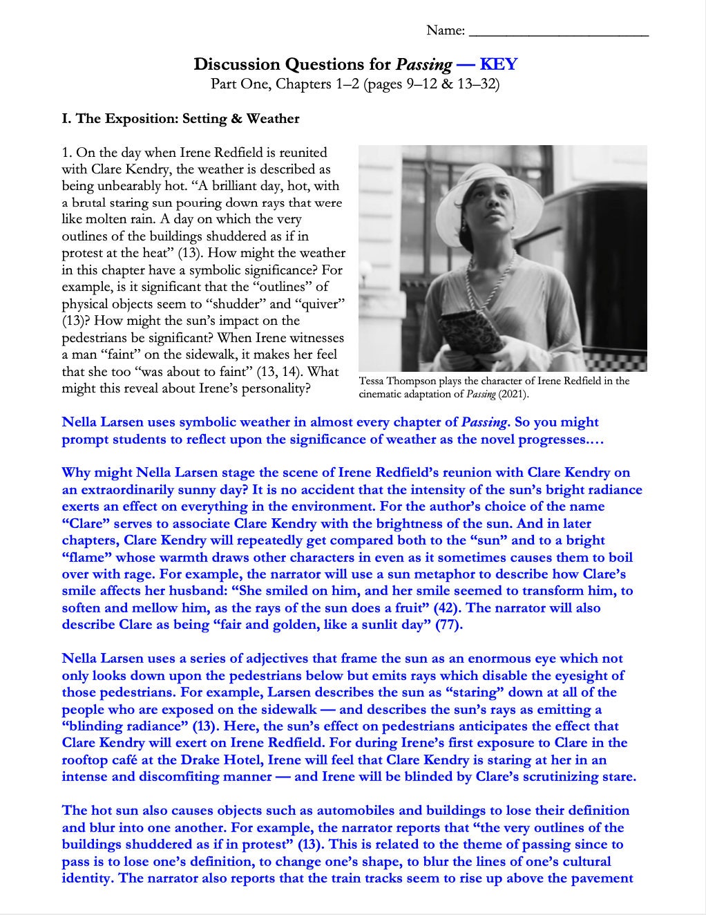 Passing by Nella Larsen | Complete Teaching Unit | Reading Quizzes ...