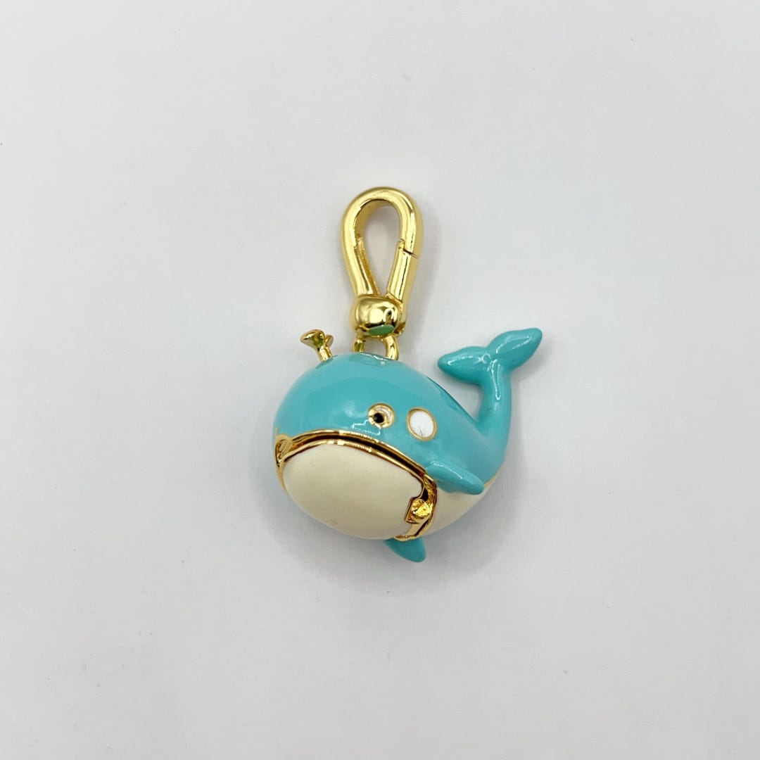 A.R.I. Dreams Whale Charm, Whale Charm With Fish Charm - Etsy