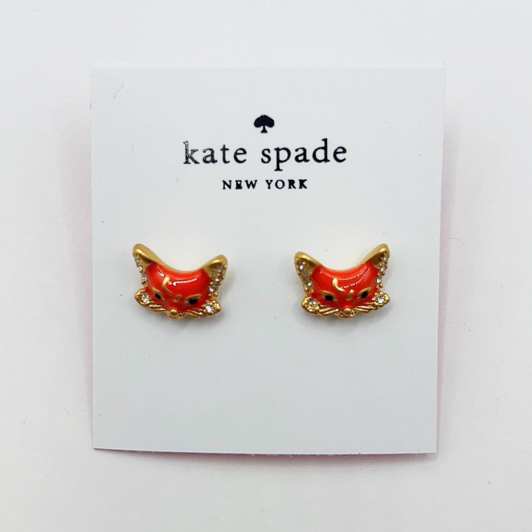Kate Spade Fox Earrings - Etsy