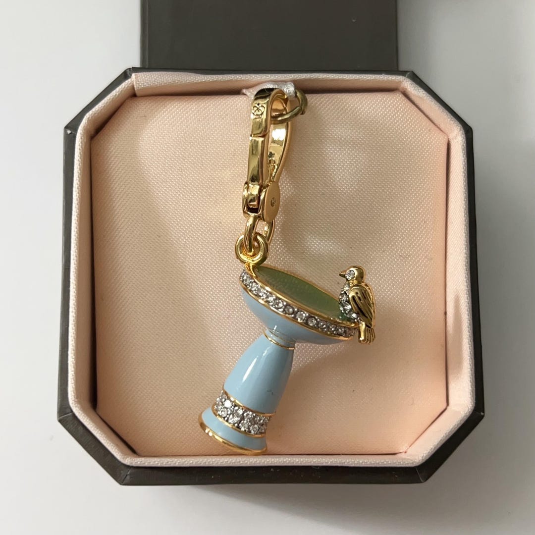 S03-juicy Couture Bird Bath Charm - Etsy