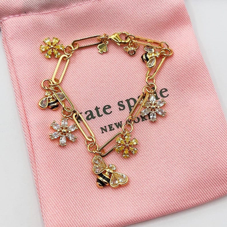 Kate Spade Bee and Flowers Bracelet - Etsy