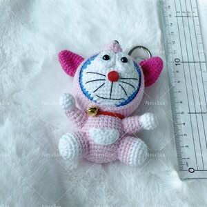 Crochet Doraemon Wearing Piglet Costume Keychain/bag Chain - Etsy