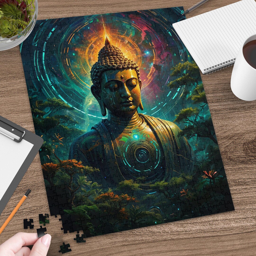 Zen Buddha Jigsaw Puzzle, Spiritual Art, 520 Piece - Etsy