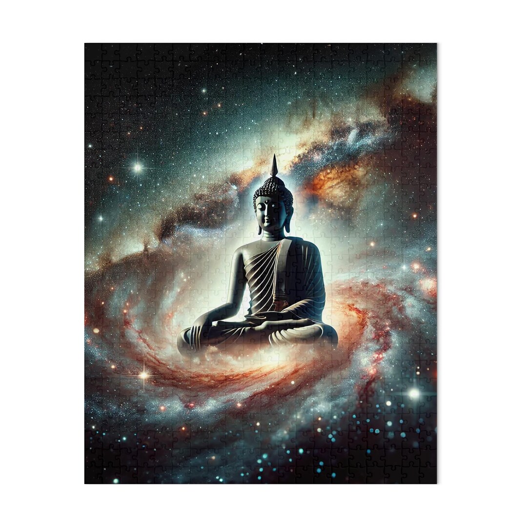Buddha Cosmic Meditation Jigsaw Puzzle, Spiritual Galaxy Art, 500 Piece ...