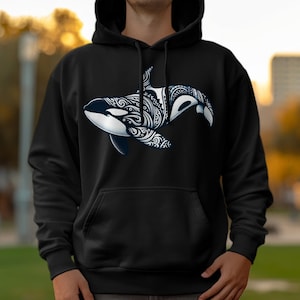 Tribal Orca Spirit Premium Bella + Canvas 3001 T-shirt, Cozy Gildan ...