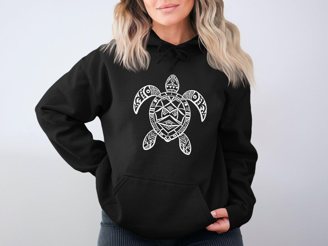 Sea Turtle Mandala Hoodie, Ocean Animal Design, Boho Style Hoodie ...