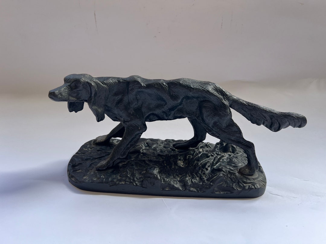 Antique Kasli - Cast Iron Sculpture of a Hunter Setter Dog - Etsy