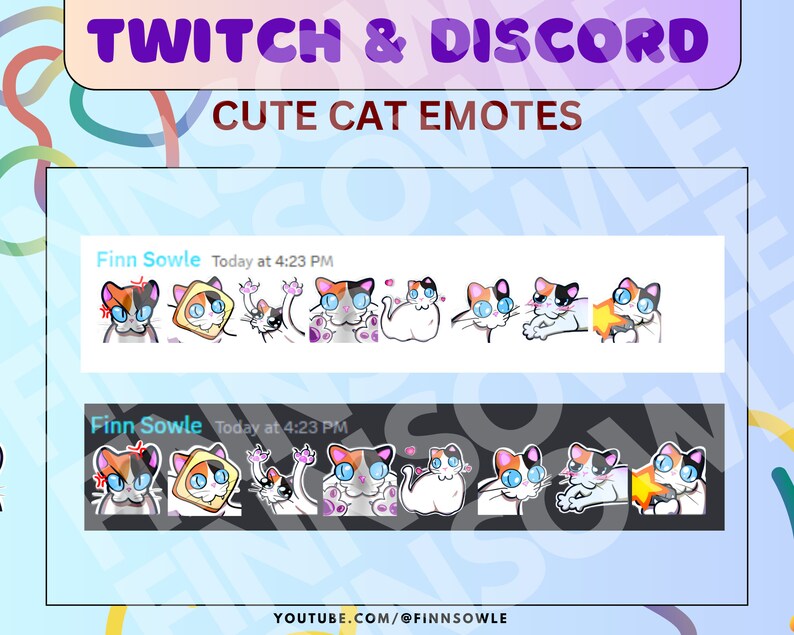 Silly Cat Twitch Emote, Cute Cat Emote, Funny Emote, Kitten Emote ...