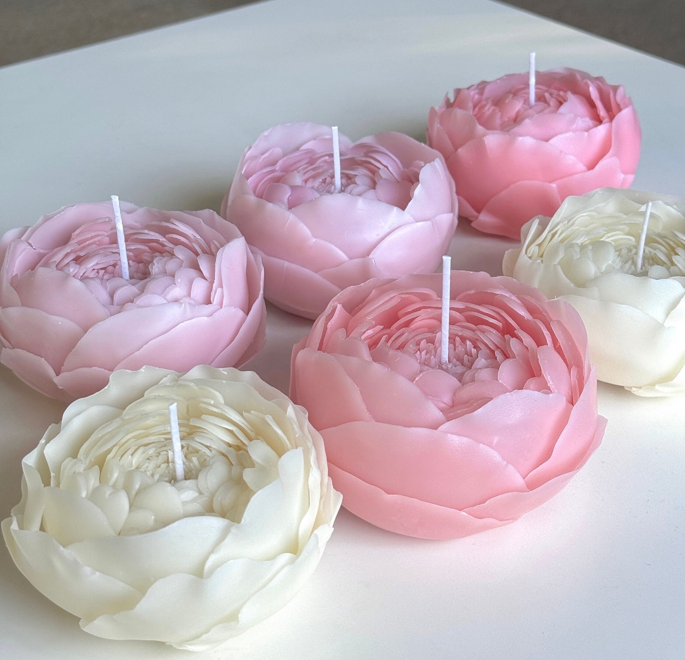 Flower Candle Peony - Etsy