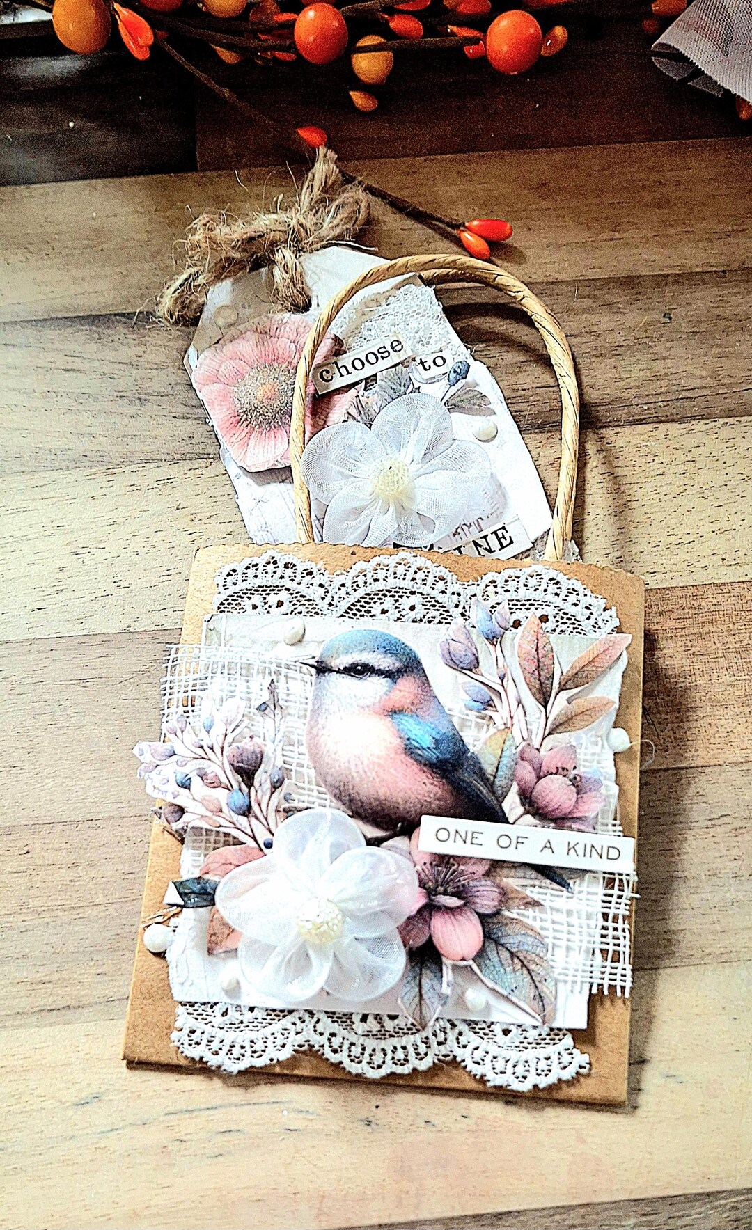 Handmade Gift Wrapping Set, Anniversary, Birthday, Handmade Gift Bag ...