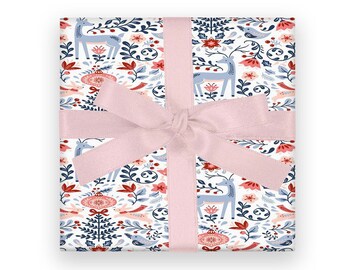 RED SNOWFLAKE FLURRY Design Gift Grade Tissue Paper Sheets Choose Size ...