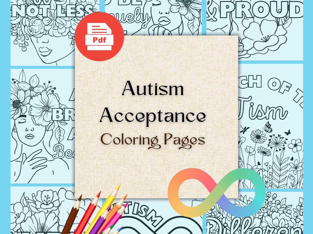 Autism Acceptance Coloring Pages | Neurodiversity Affirming (PDF ...