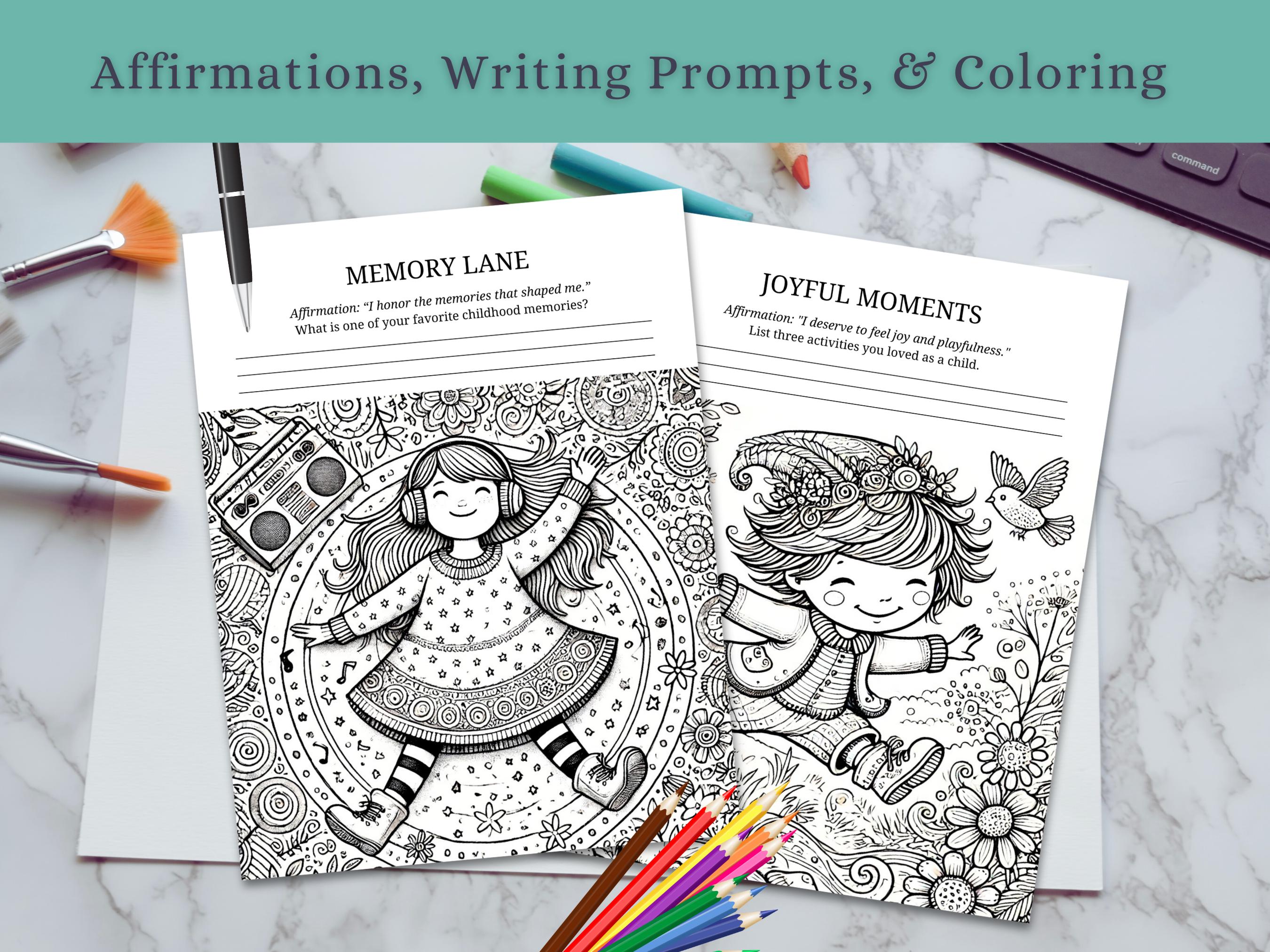 Inner Child Healing Workbook | Coloring Pages & Journal (digital ...