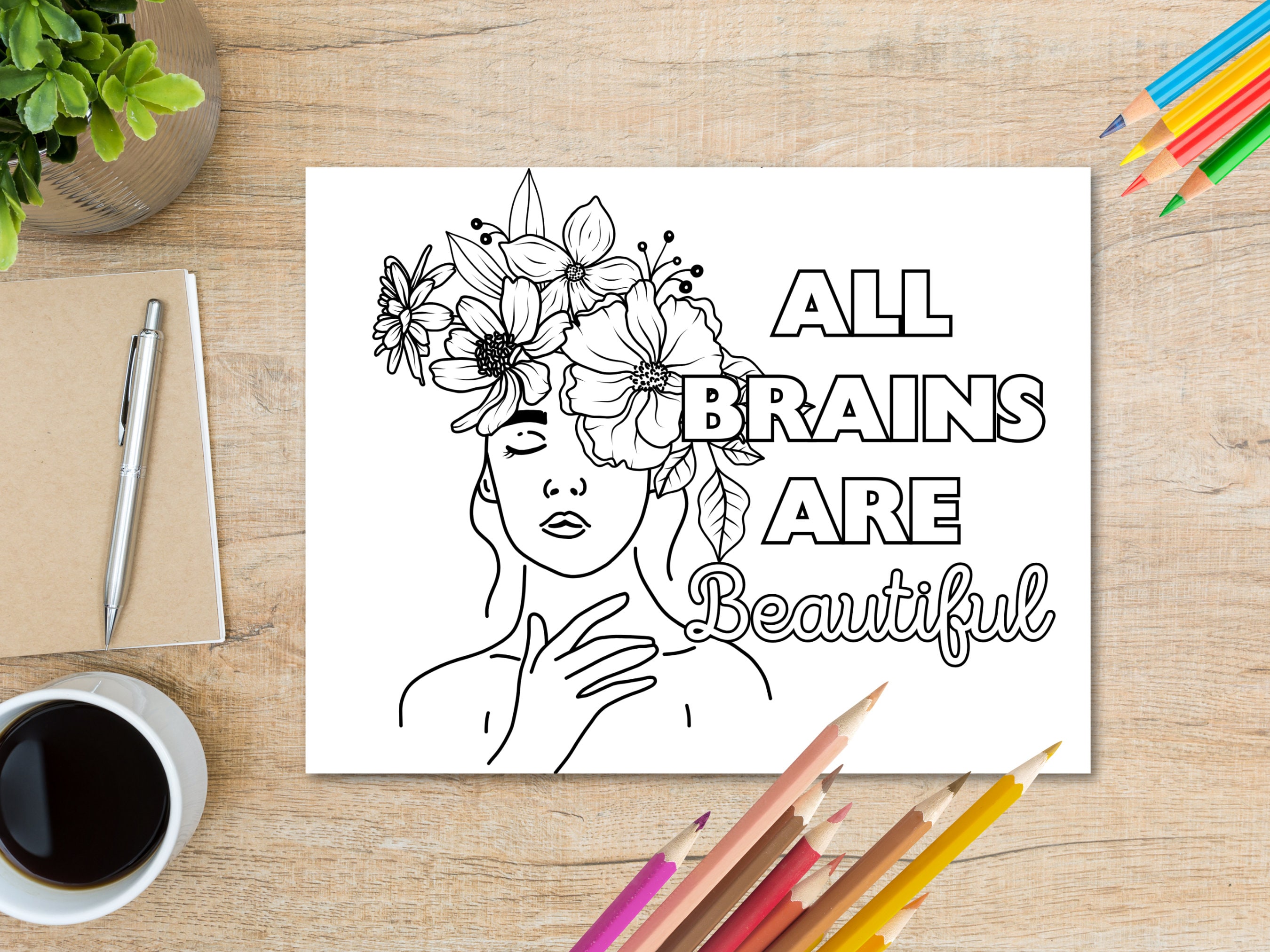 Autism Acceptance Coloring Pages | Neurodiversity Affirming (PDF ...