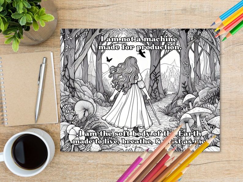Chronic Illness Coloring Pages | Anti-capitalist Affirmations ...