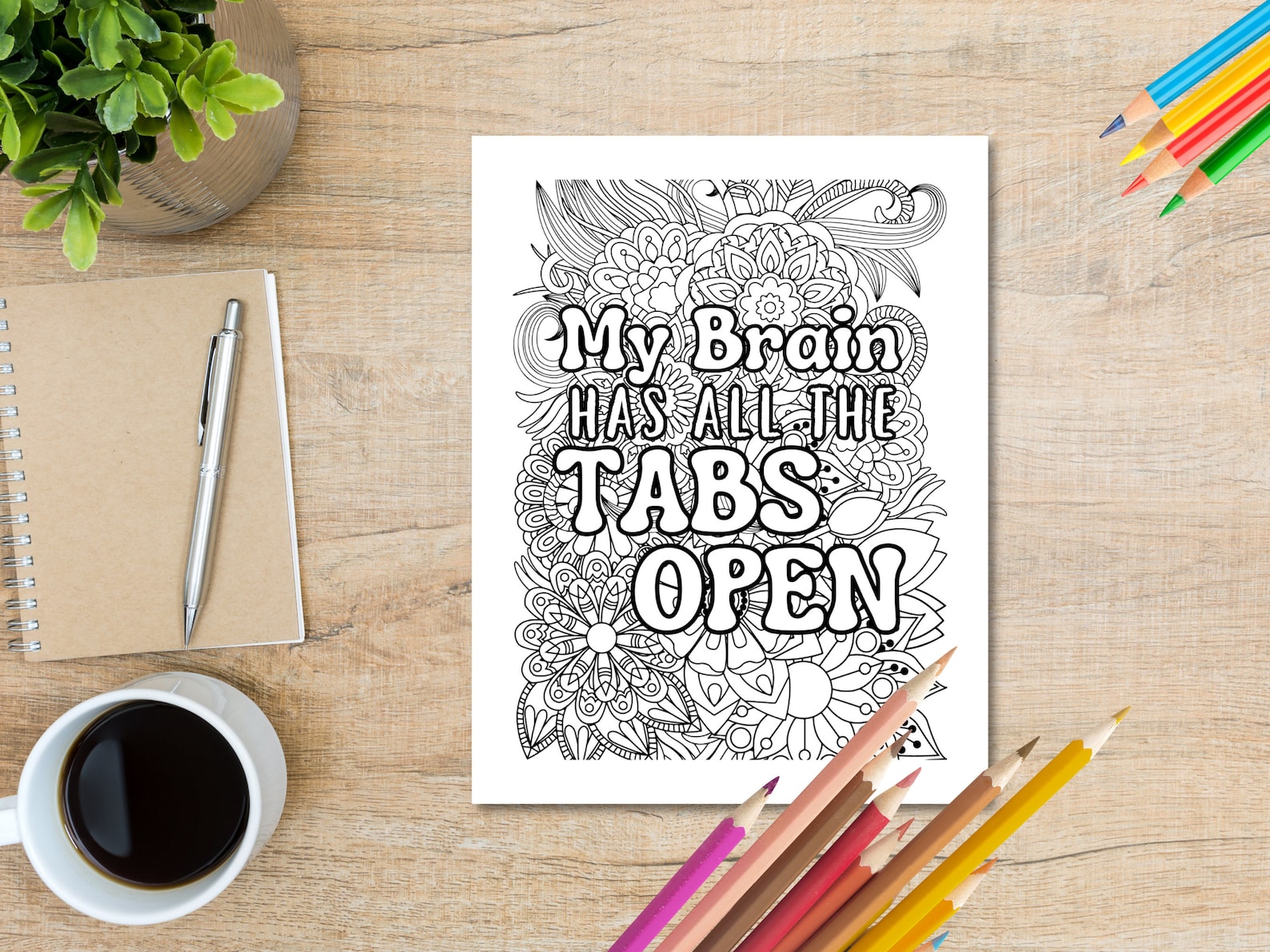 Neurospicy Coloring Pages | ADHD, Autism, Neurodivergent | Neuro ...