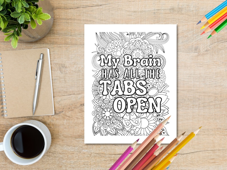 Neurospicy Coloring Pages | ADHD, Autism, Neurodivergent | Neuro ...