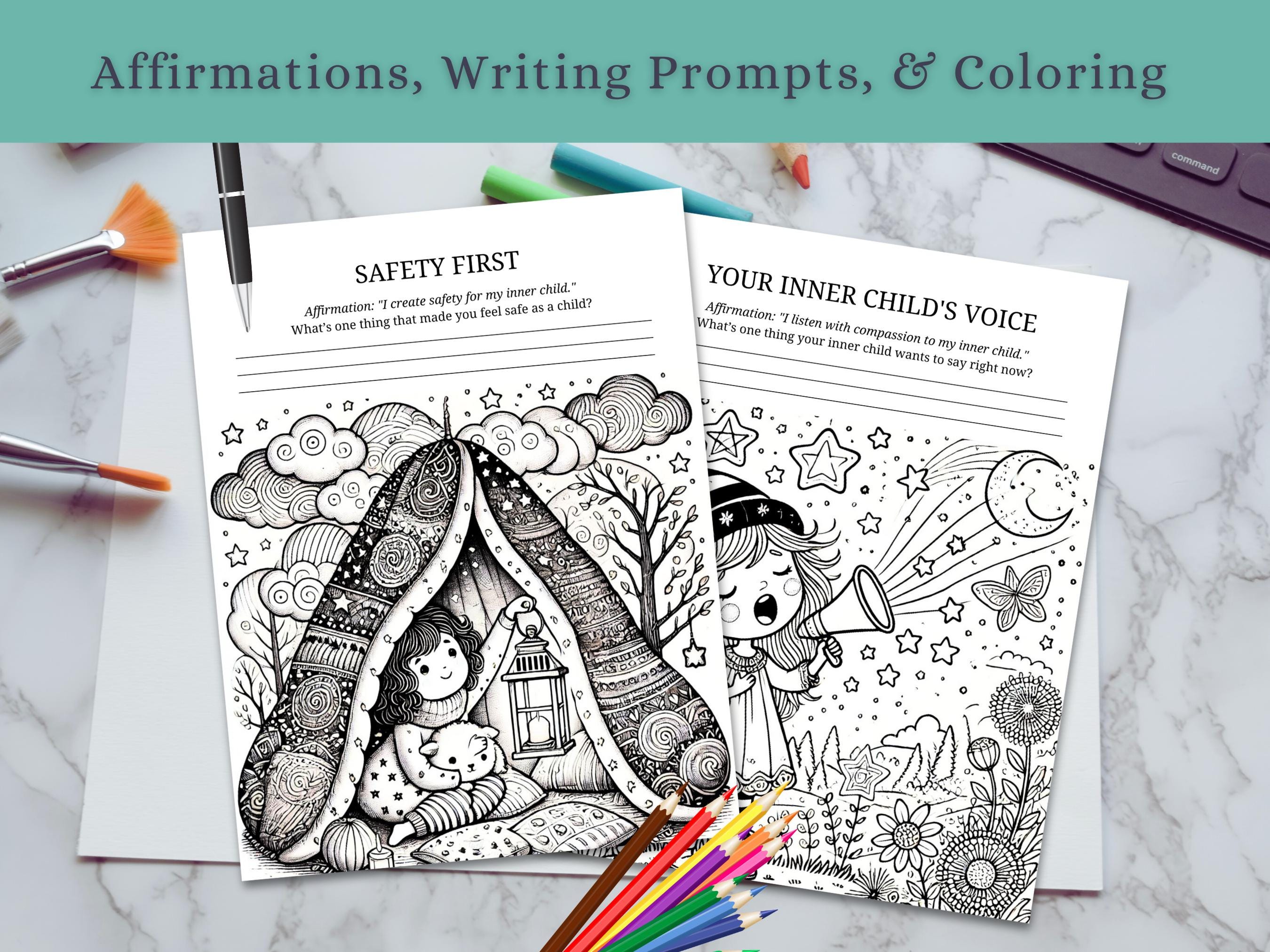 Inner Child Healing Workbook | Coloring Pages & Journal (digital ...