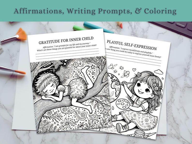 Inner Child Healing Workbook | Coloring Pages & Journal (digital ...