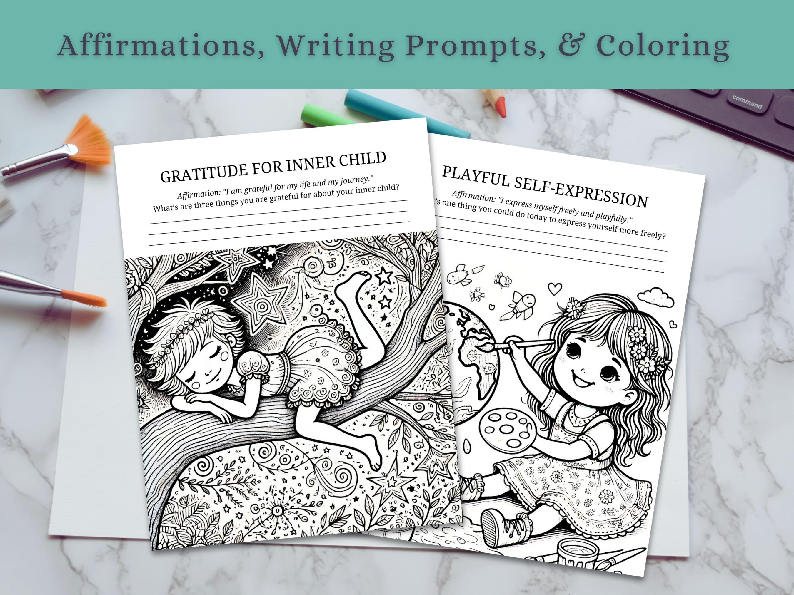 Inner Child Healing Workbook | Coloring Pages & Journal (digital ...