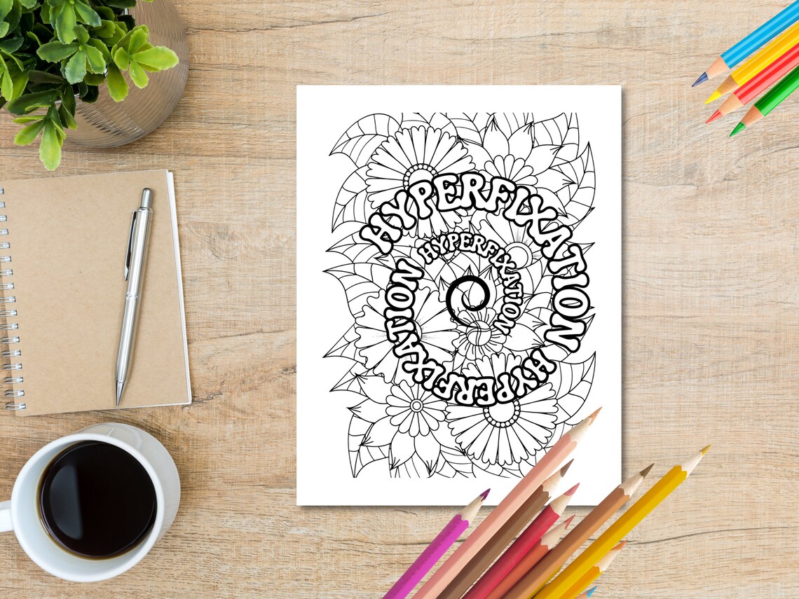 Neurospicy Coloring Pages ADHD, Autism, Neurodivergent Neuro Affirming ...