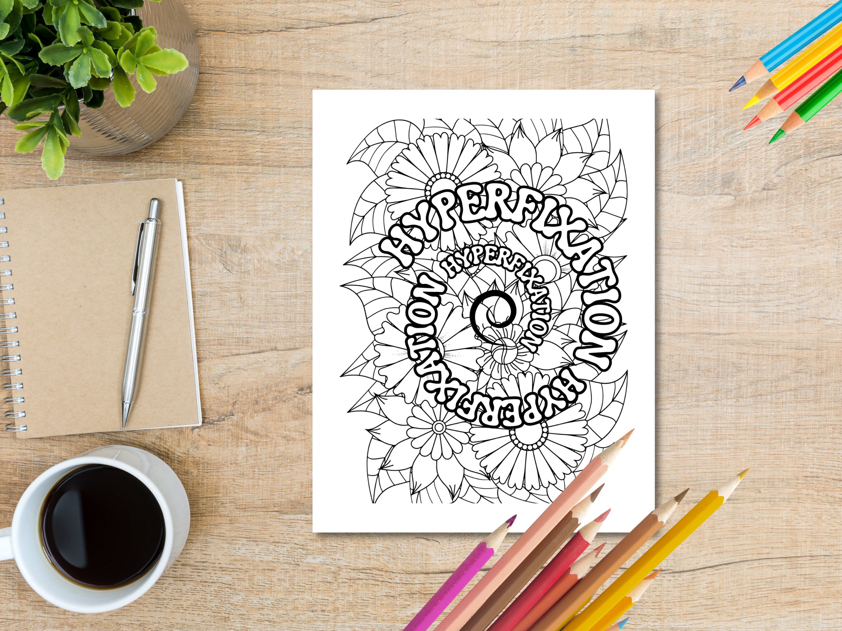 Neurospicy Coloring Pages | ADHD, Autism, Neurodivergent | Neuro ...