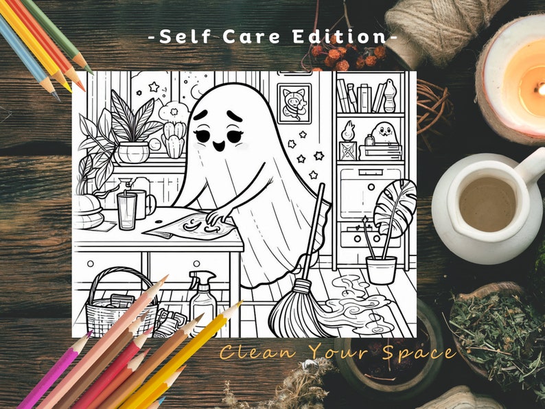 Halloween Self Care Coloring Pages | Printable Coloring Pages | Witches ...