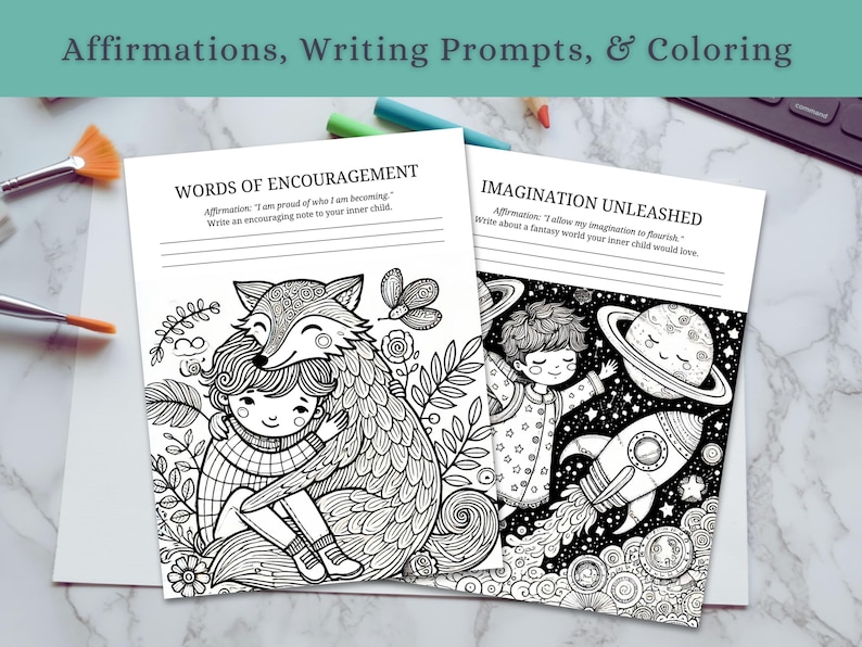 Inner Child Healing Workbook | Coloring Pages & Journal (digital ...
