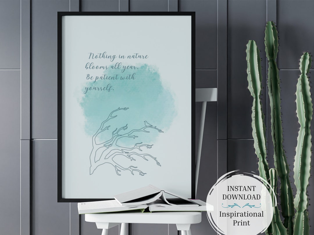Inspirational Wall Art | Mental Health Decor | Self Care Posters ...