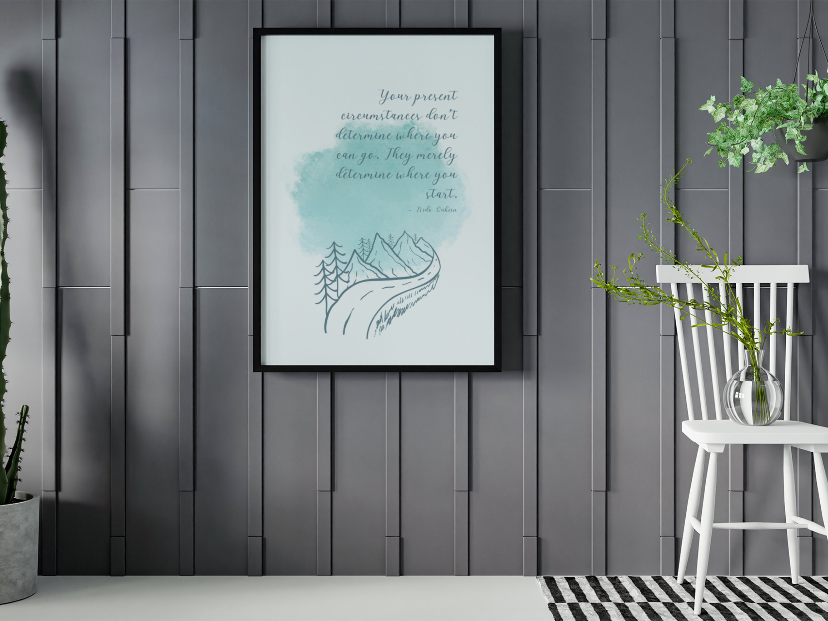 Inspiring Quote Wall Art Mental Health Decor Mental Health Wall Art ...