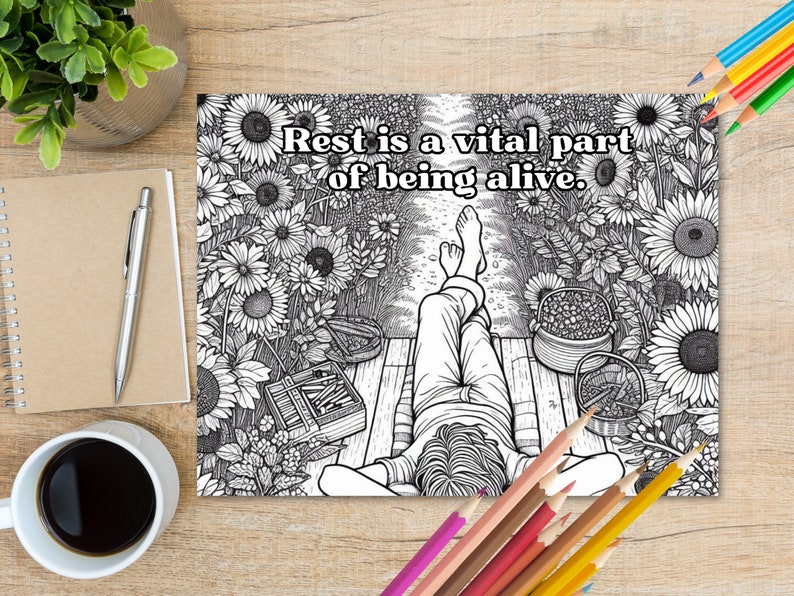 Chronic Illness Coloring Pages | Anti-capitalist Affirmations ...