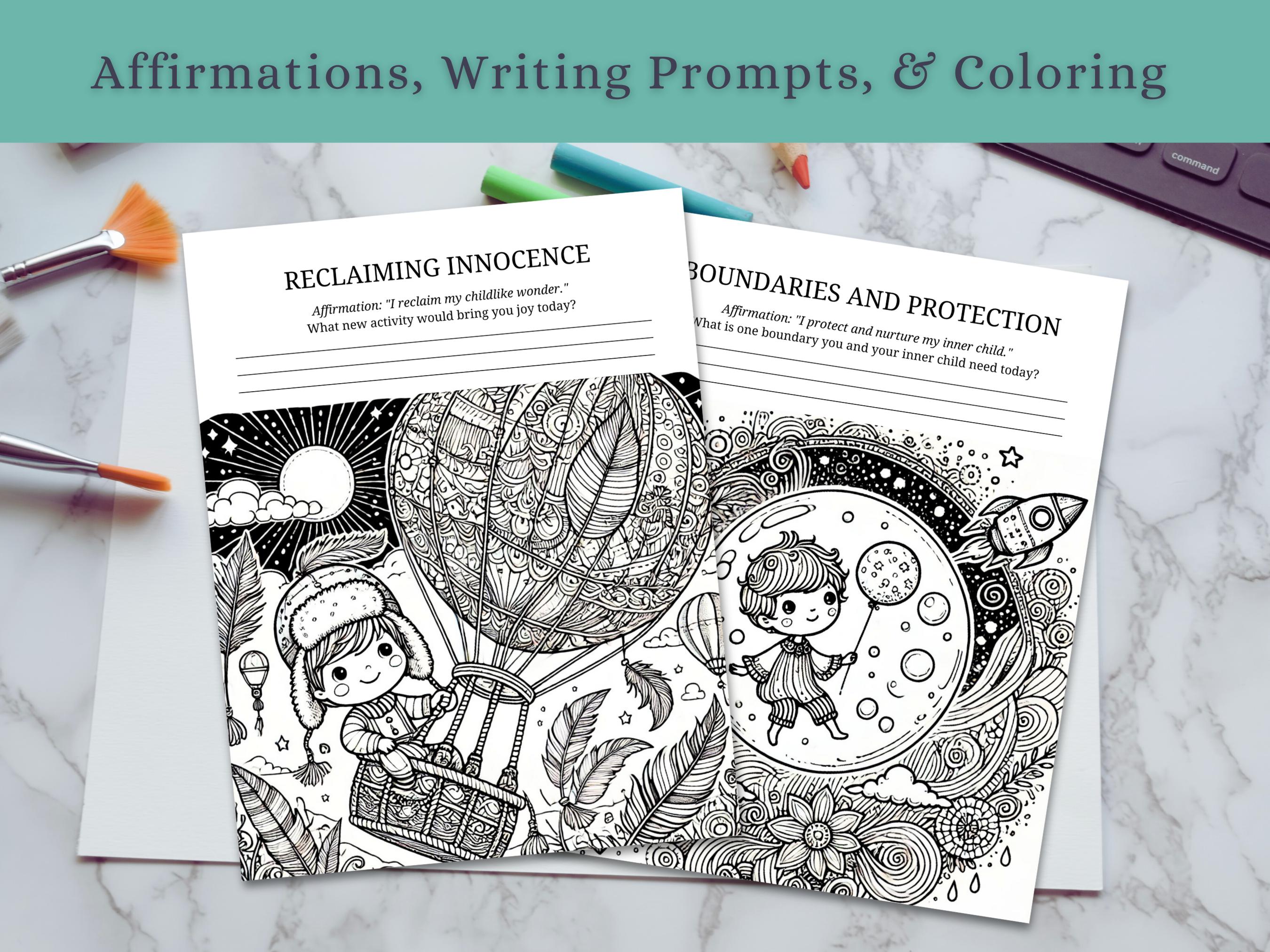 Inner Child Healing Workbook | Coloring Pages & Journal (digital ...