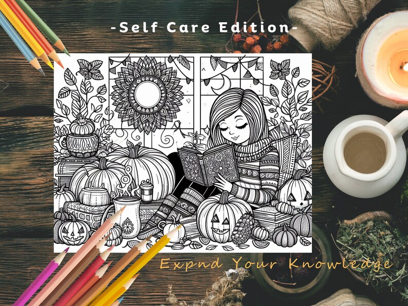 Halloween Self Care Coloring Pages | Printable Coloring Pages | Witches ...