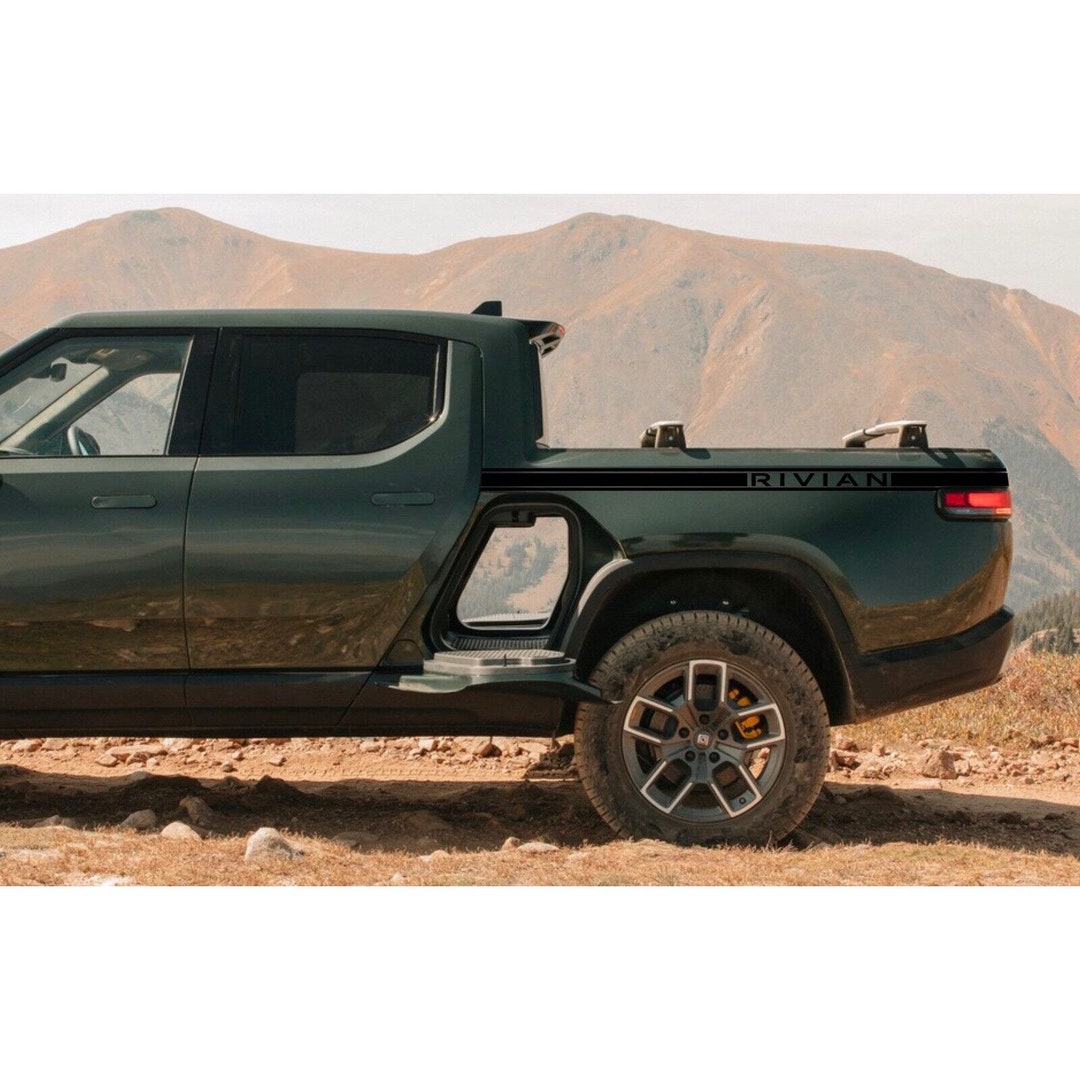Rivian R1T 2021-2024 Custom Rear Bed Logo Vinyl Stripe Decals - Etsy