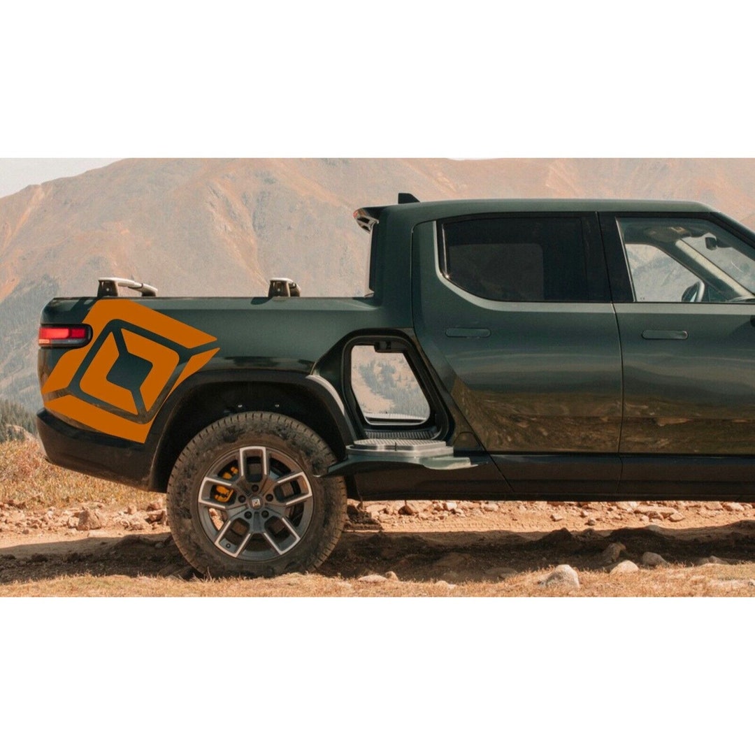 Rivian R1T 2021-2024 Custom Rear Bed Logo Vinyl Decal Graphics - Etsy