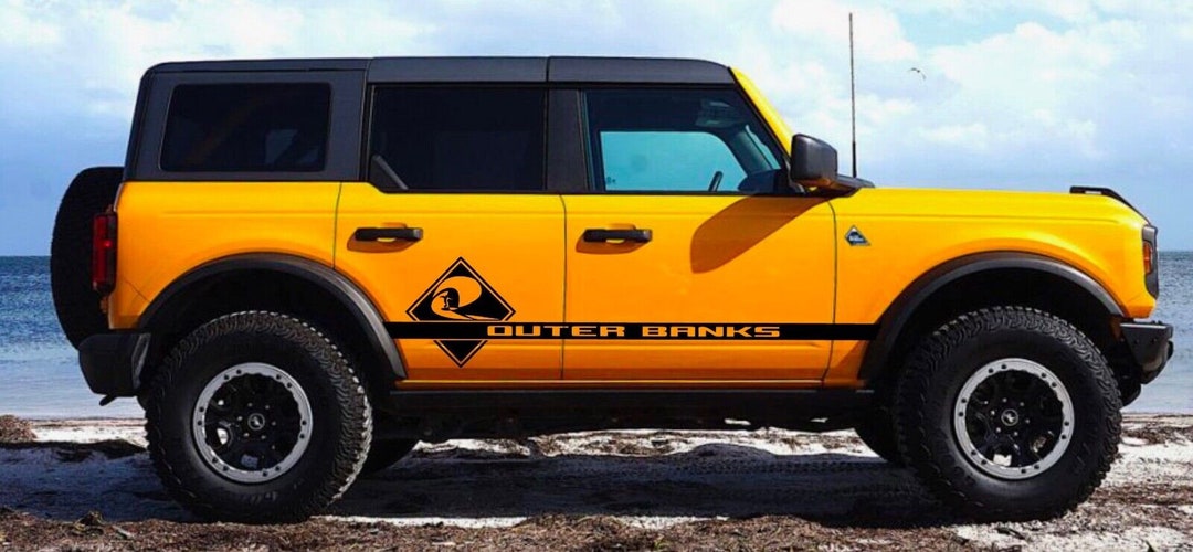 Ford Bronco 2021-2024 OUTER BANKS Vinyl Side Decals 4DR off - Etsy