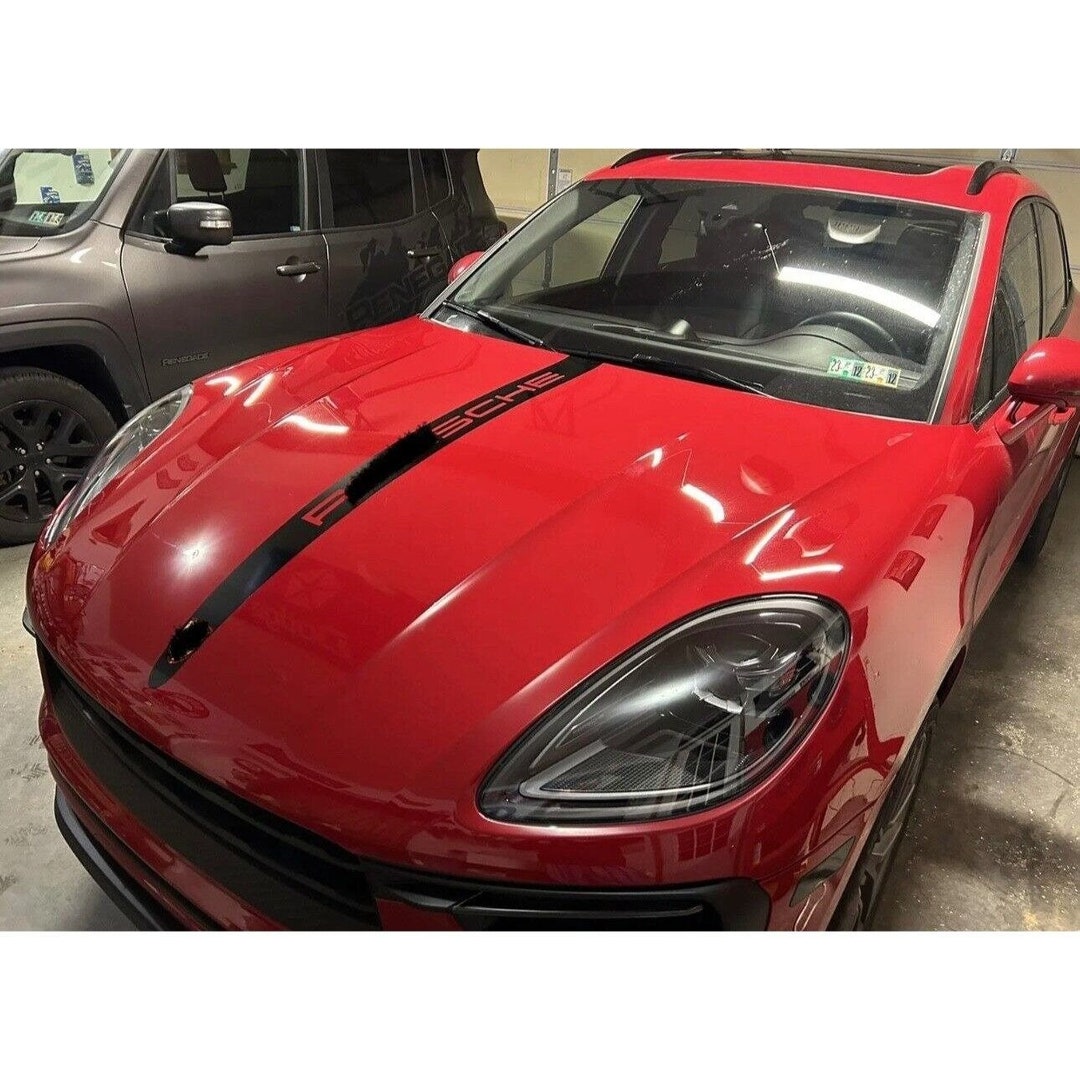 Carbon Fiber Custom Hood Stripe Decal for Porsche Macan - Etsy
